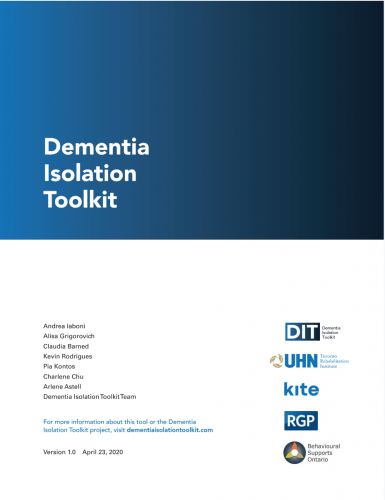 Toolkit Downloads | Dementia Isolation Toolkit
