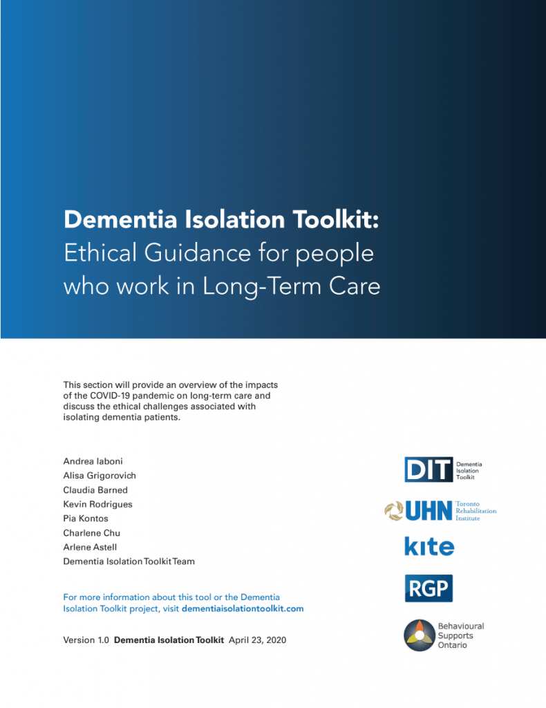 Toolkit Downloads | Dementia Isolation Toolkit